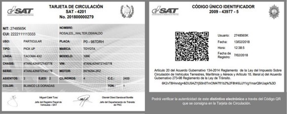 ¿Cómo imprimir la tarjeta de circulación de vehículos?