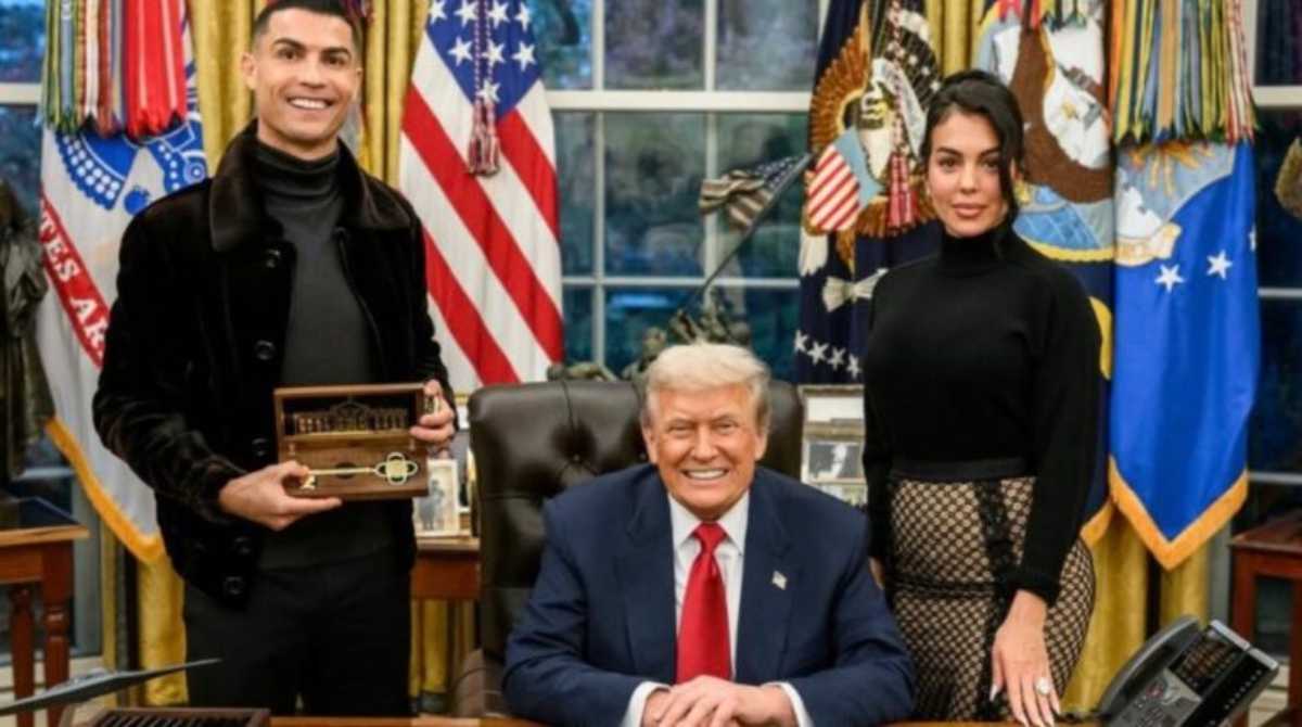 Cristiano Ronaldo se reunió con Trump en el Despacho Oval
