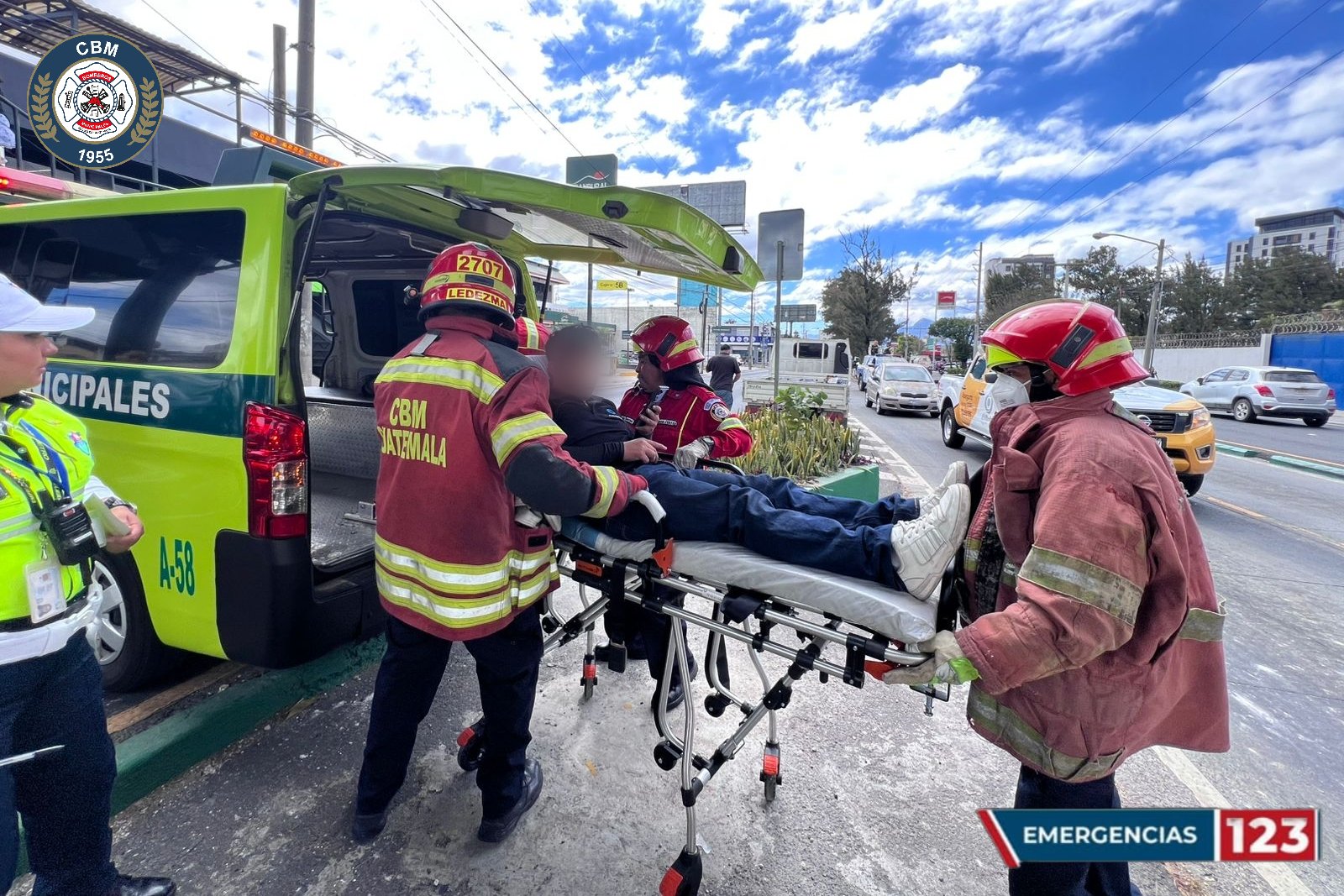 Accidente de tránsito en la calzada Aguilar Batres